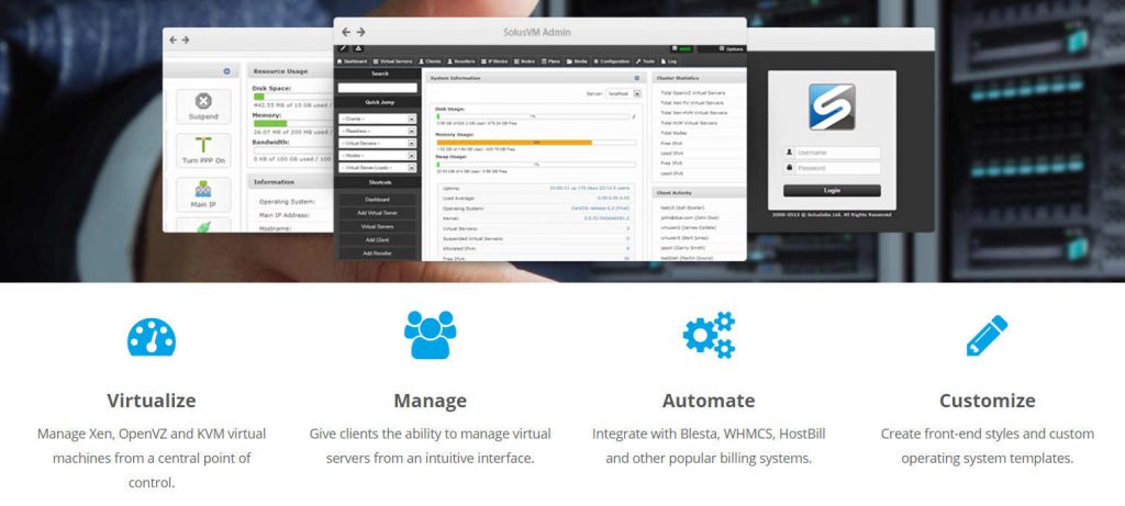 SolusVM: Integrated Platform Management Tools for VPS Hosting
