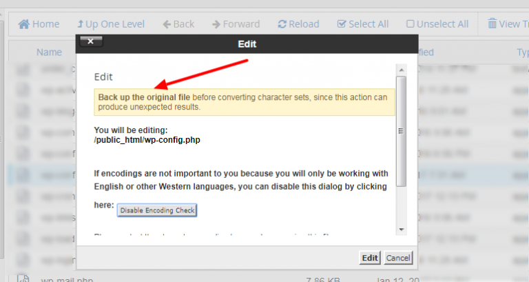 How to Edit WordPress's wp-config.php File Using cPanel