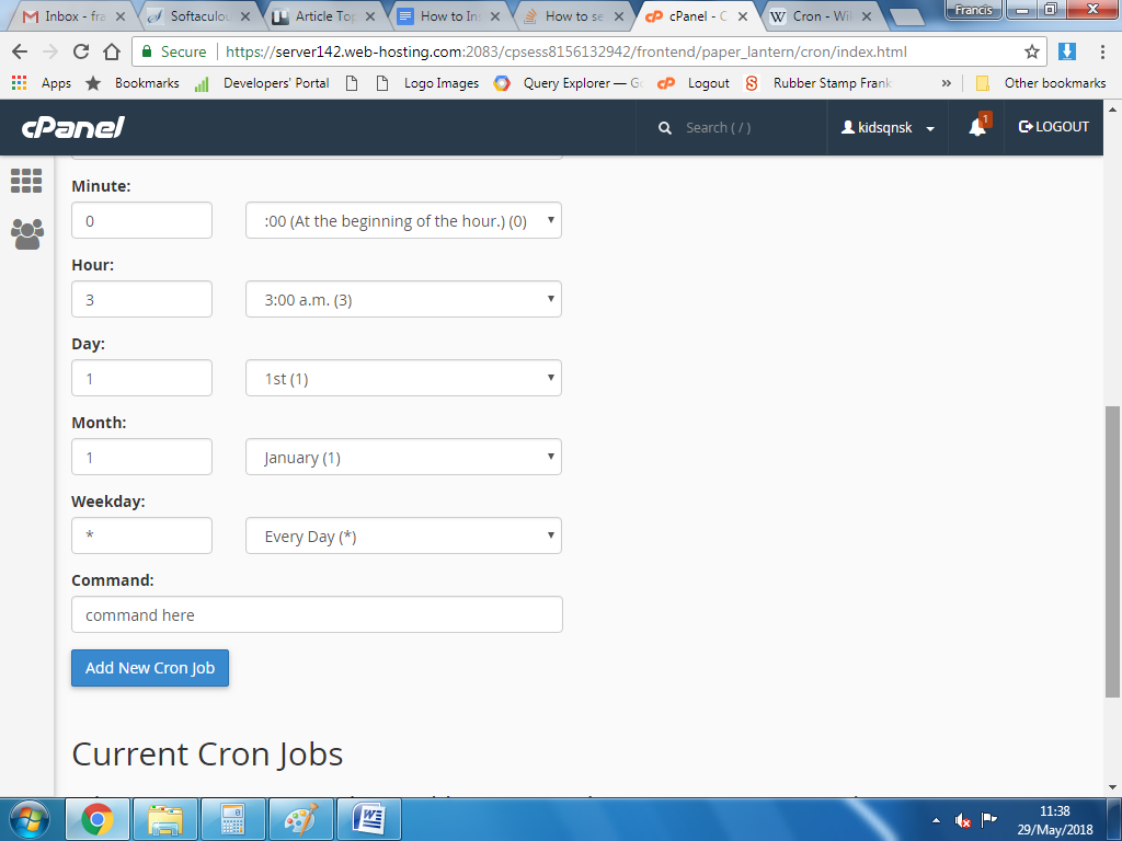 How to Set Up Cron Jobs using the cPanel Hosting Control Panel