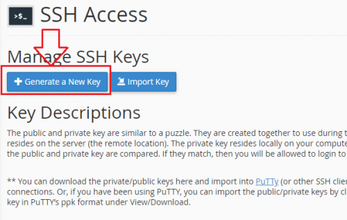 How to Use and Manage SSH Keys with cPanel