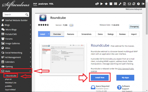 How to Install the Roundcube Mail Client using the cPanel Hosting Control Panel