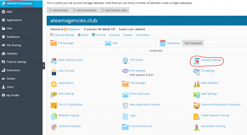 How To Generate and Install a Self-Signed Certificate in Plesk