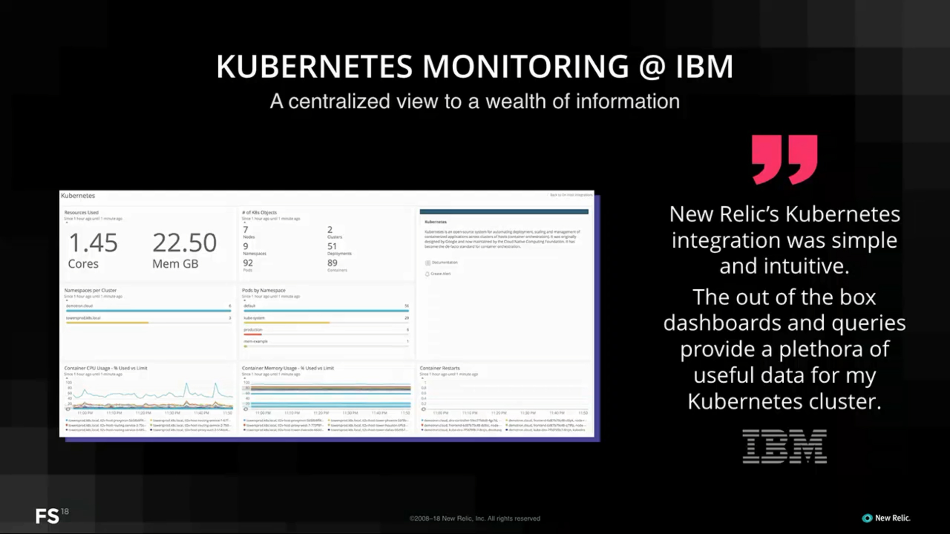FutureStack 2018: New Relic Cloud-Native Monitoring Tools for ...