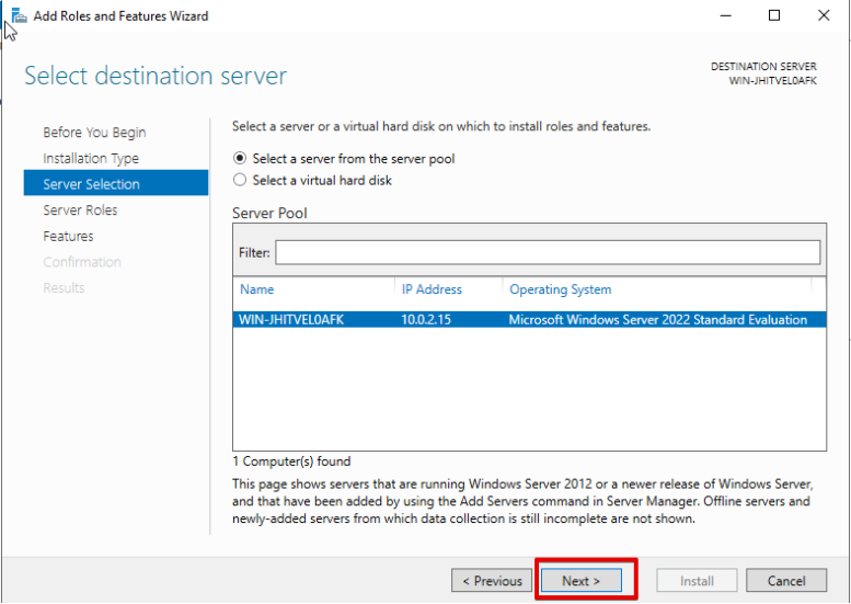 How to install Windows Server 2022 Container host