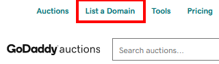 How to Sell a Domain Name on GoDaddy: Auction & List for Sale