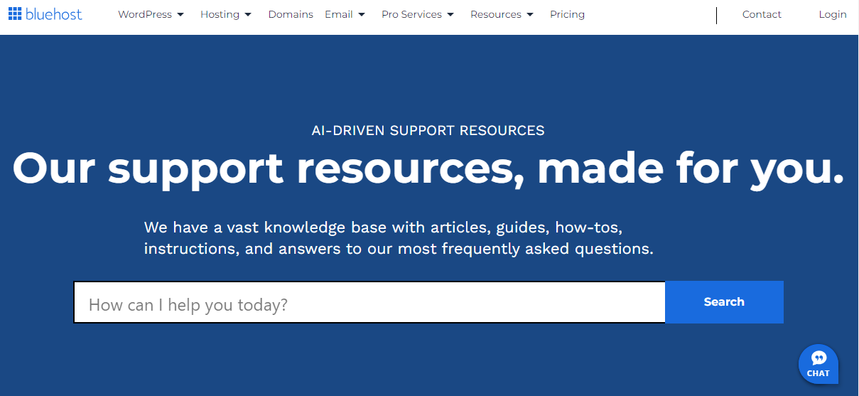 How to contact Bluehost Customer Support - Contact List 2025