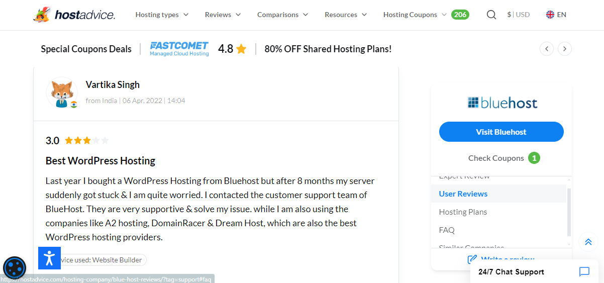 How to contact Bluehost Customer Support - Contact List 2025
