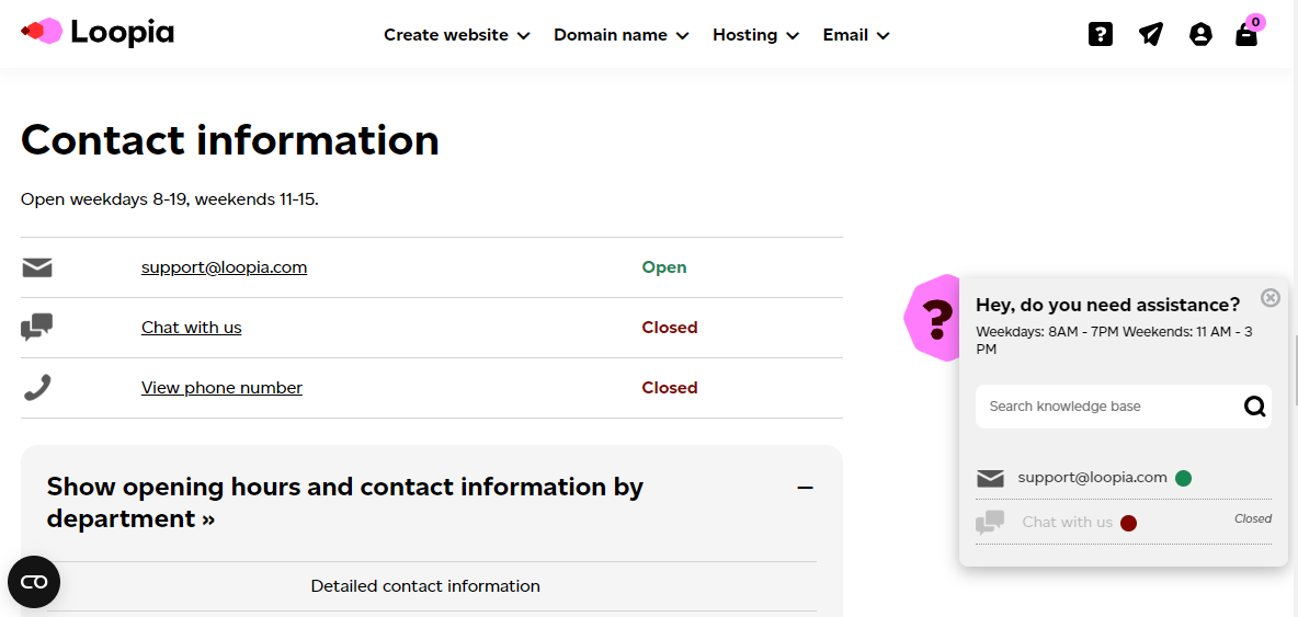 How to Contact Loopia Customer Support - Contact List 2025