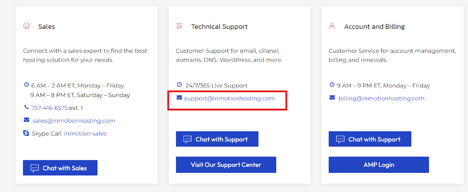 How to contact InMotion Customer Support - Contact List 2025