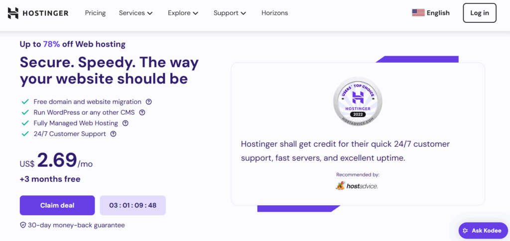 Hostinger Renewal Coupon Codes (Active in Jan 2026)