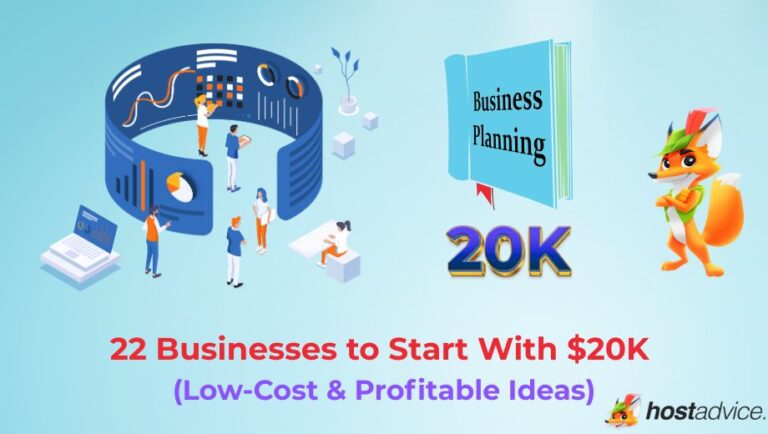 22 Businesses to Start With $20K (Low-Cost & Profitable Ideas)