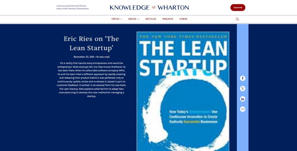 Lean Startup Methodology Explained (w/ Steps & Examples)