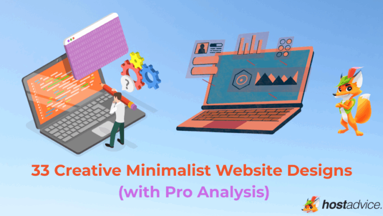 33 Creative Minimalist Website Designs (w/ Pro Analysis)