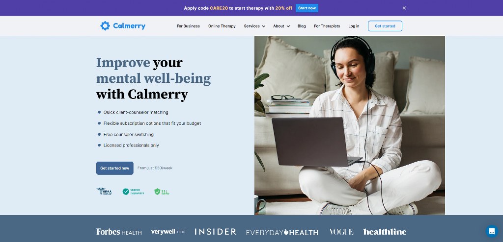 Mental Health Website Design: 29 Top Examples (2025)