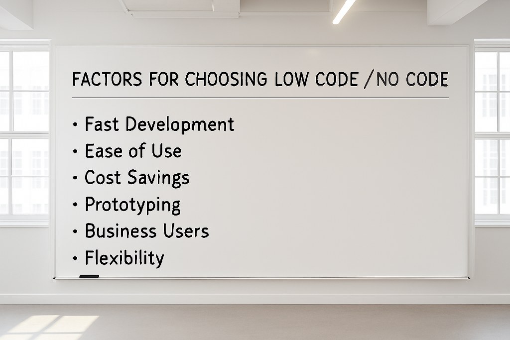 Low Code vs. No Code: A Simple Framework for Choosing
